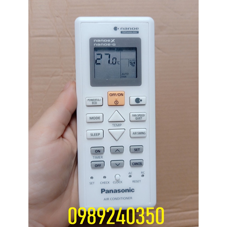 Remote điều khiển điều hòa máy lạnh PANASONIC NANOE Mới Chính Hãng ...