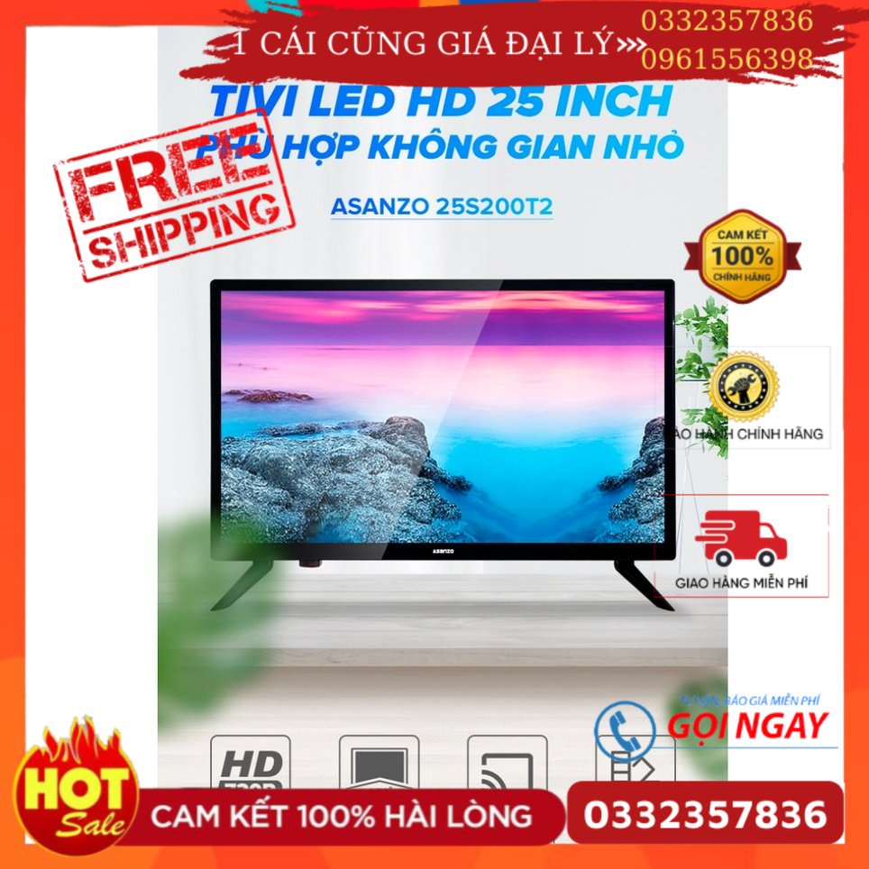 Tivi LED Asanzo 25 inch 25T2 - Hàng chính hãng - Mới 100%-Mới 100% | Shopee Việt Nam