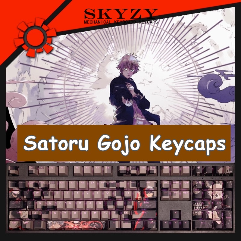 Satoru gojo keycaps cherry profile jujutsu kaisen pbt dye sub bàn phím ...