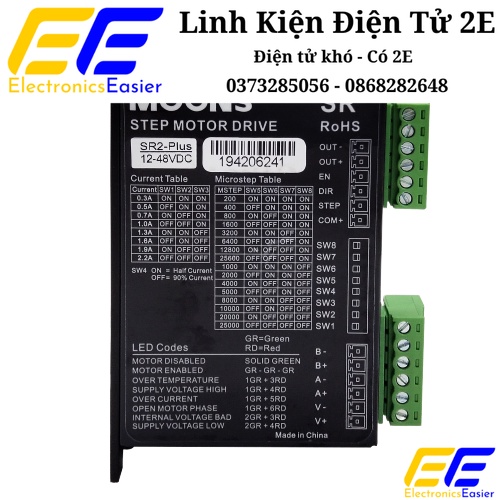 Driver động cơ bước MOONS driver DM556 YARAK driver điều khiển động cơ ...