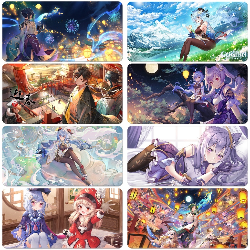 Yuanshen Tấm Lót Chuột Và Bàn Phím Cỡ Nhỏ Hai Chiều Chơi game xiao ...