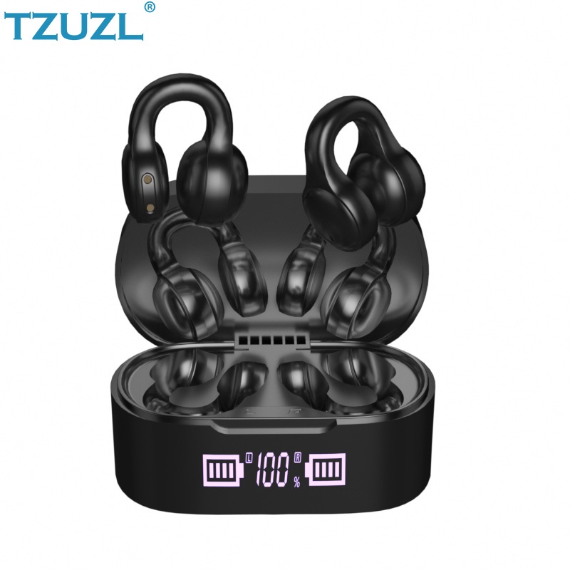 Tzuzl Tai nghe không dây TWS mới nhất Dẫn truyền xương Tai nghe Bluetooth Giảm tiếng ồn Tai nghe ...