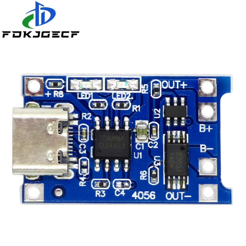 Bộ 10 Mô Đun Sạc Pin Lithium type-c USB 5V 1A 18650 TP4056 1A Li-ion ...