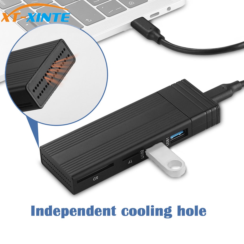 Vỏ HUB Chuyển Đổi XT-XINTE 10Gbps SSD HUB Type C Sang M.2 USB3.0 Kèm ...