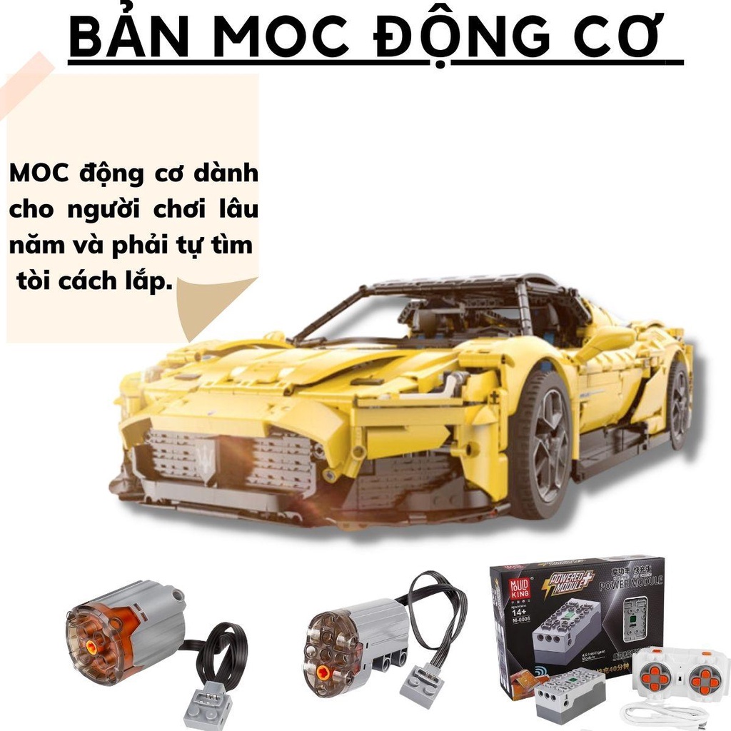 Mô hình lắp ráp siêu xe technic Rastar Maserati MC20 tỉ lệ 1:8 SKU ...