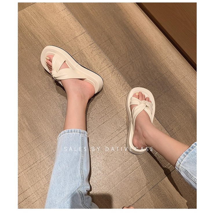 Xăng đan Đế Dày Mũi Vuông Chống Trượt Thời Trang Mùa Hè Dành Cho Nữ ...