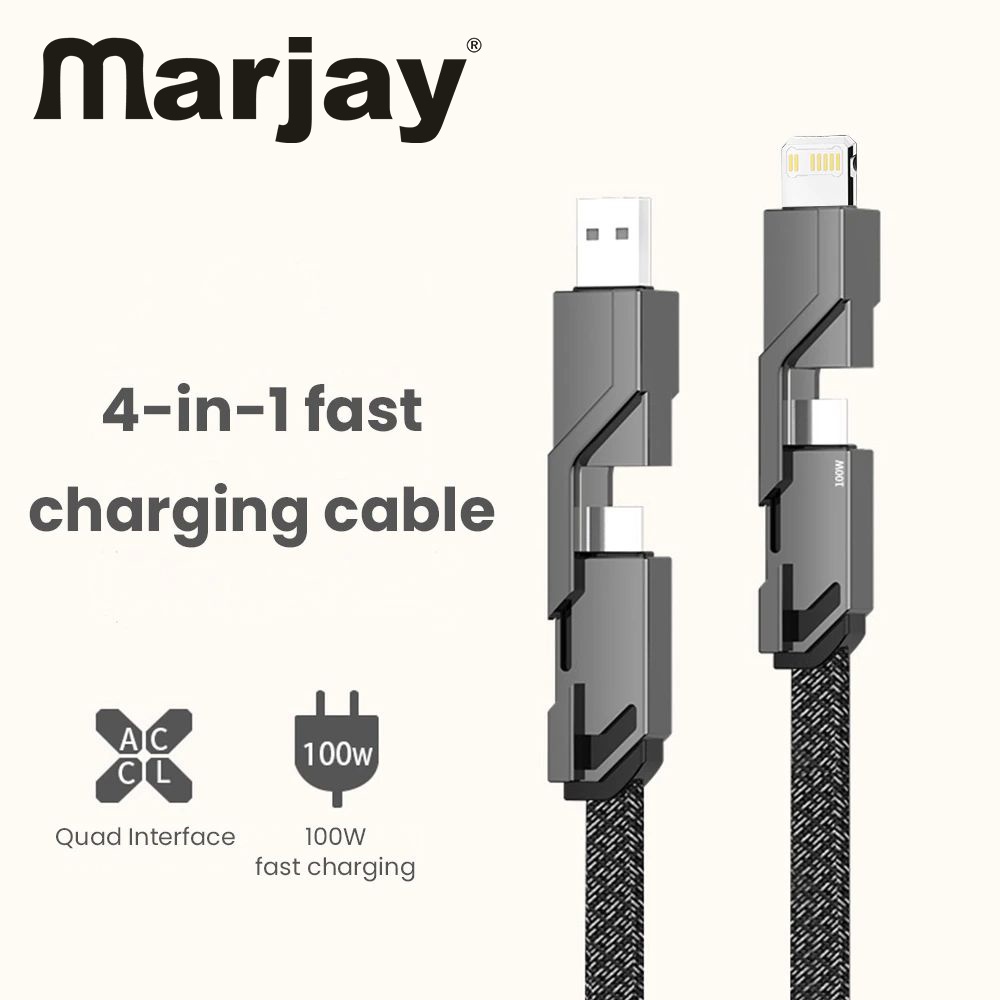 Cáp SạC Nhanh Marjay 100W 4 Trong 1 USB Type C Sang USB C / L Cho ĐiệN ...