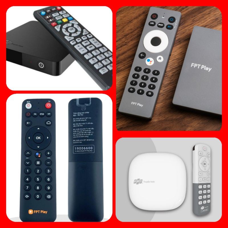 Điều khiển Remote FPT Play Box - FX6 - Đầu thu truyền hình. CHÍNH HÃNG ...