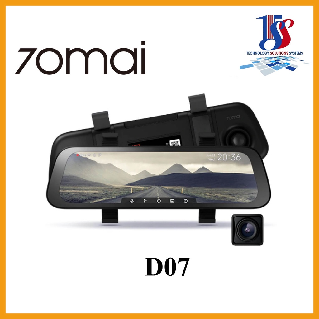 Camera Hành Trình gương 70mai D07 REARVIEW DASH CAM WIDE MÀN HÌNH IPS 9.35 inch, bản quốc tế ...