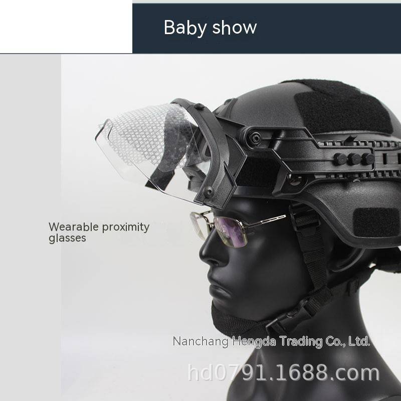 FAST Combat helmet Goggles Adjustable Explosion proof CS Wearable ...