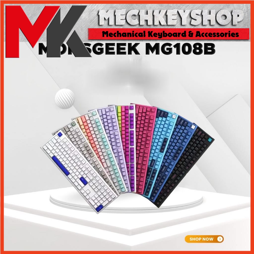 Monsgeek MG108B- Bàn phím cơ MG108B Full Size 3 MODE HOTSWAP RGB ...