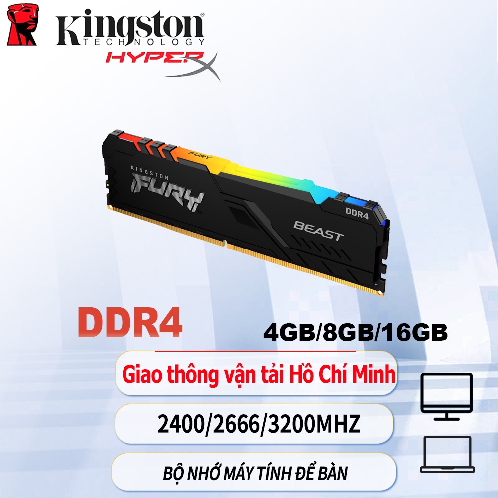 Ram Ddr4 Rgb Kingston Hyperx Beast 4Gb 8Gb 16Gb 2400 / 2666 / 3200Mhz ...
