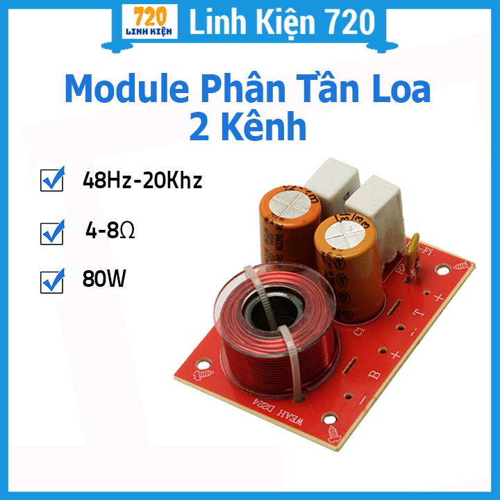 Module phân tần loa 2 kênh 48Hz - 20KHz 80W | Shopee Việt Nam