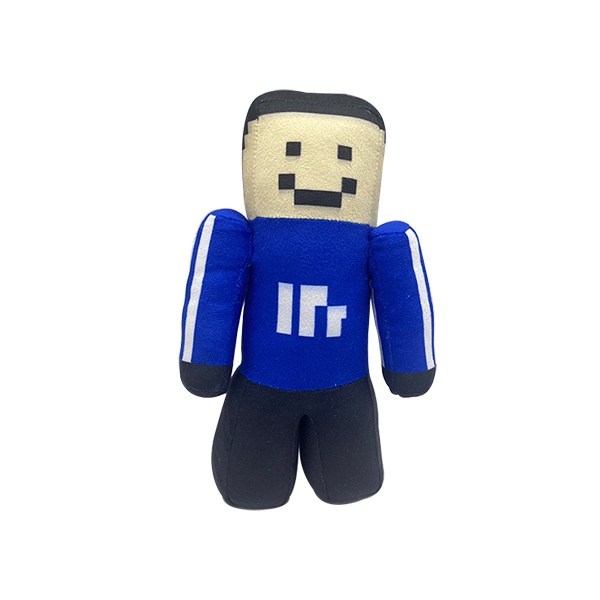 [Spot quick delivery] new Minecraft QSMP blue pixel villain Plush Doll Doll VEQM | Shopee Việt Nam