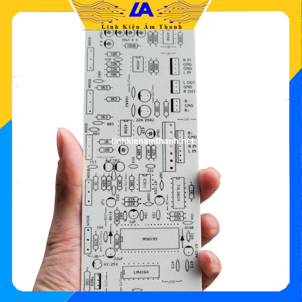 PCB Mạch In Echo 50195 Mạch Mic 6 vol Bản Chuẩn 203 N MẠCH TRẮNG ...