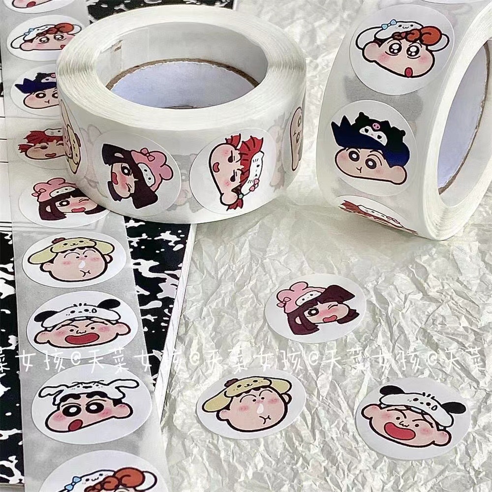 Cuộn 500 Sticker Shin-chan Dán Trang Trí | Shopee Việt Nam