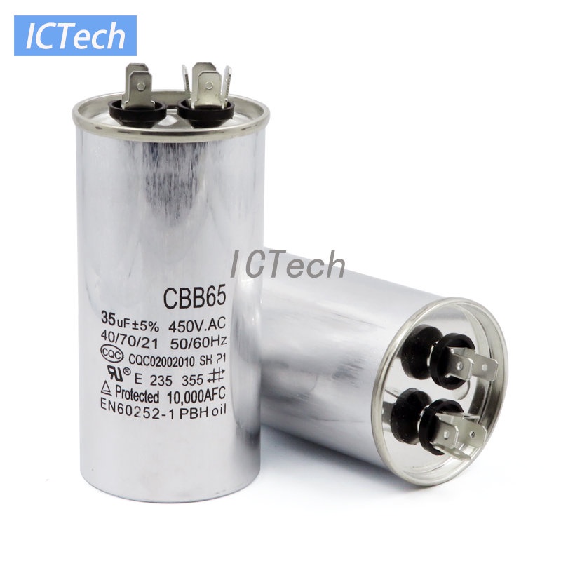 Tụ Điện Động Cơ CBB65 450V AC 5UF 6UF 8UF 10UF 12UF 15UF 20UF 25UF 30UF 35UF 40UF 45UF Chất ...