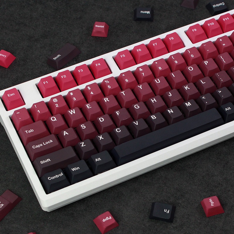Pbt keycaps CHERRY MX Profile Bộ Bàn Phím Cơ Nhiệt Màu gradient Hoàng ...
