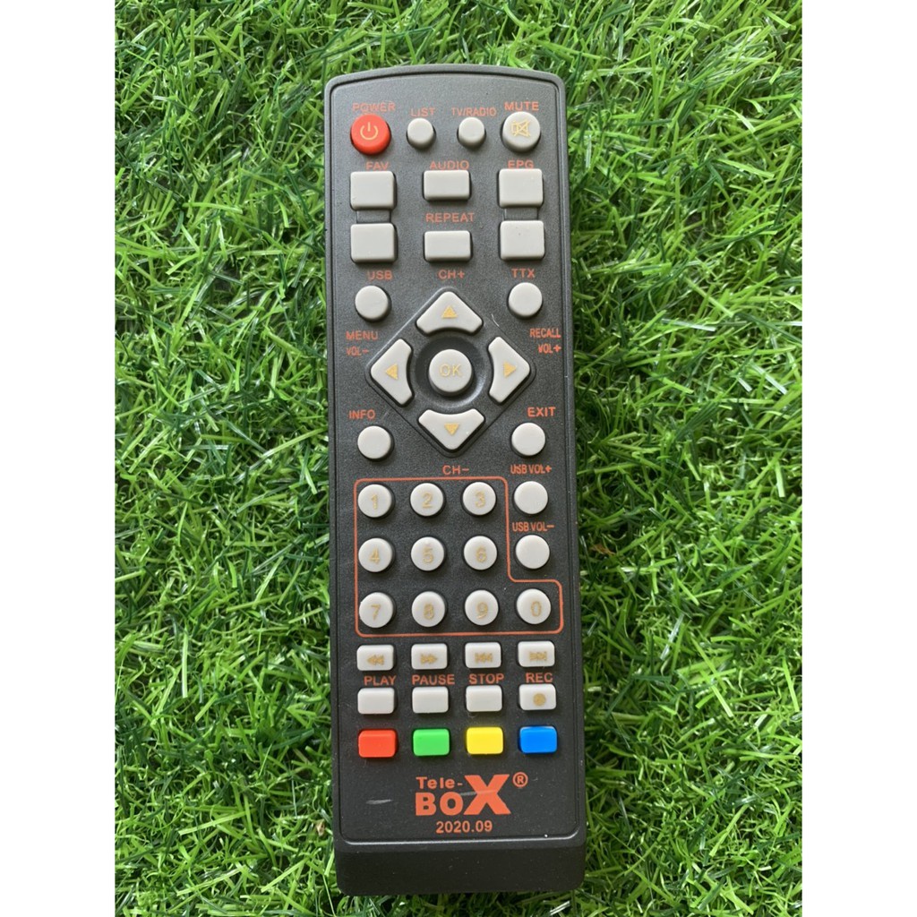 Điều khiển đầu TeleBox T201 DVB T2, remote đầu thu Telebox TV - Hàng ...