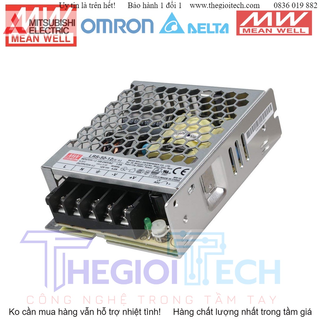 BỘ NGUỒN MEANWELL LRS-50-5, LRS-50-12, LRS-50-15, LRS-50-24, LRS-50-36 ...