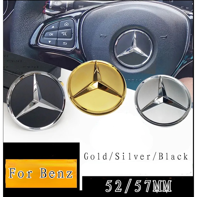 Sticker Logo 52 / 57mm Dán Trang Trí Vô Lăng Xe Hơi Mercedes Benz CLA ...