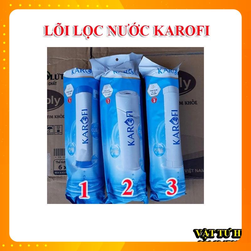 Lõi lọc nước thô số 1 2 3 KAROFI thay máy lọc nước kàoi carofi hàng Xịn | Shopee Việt Nam