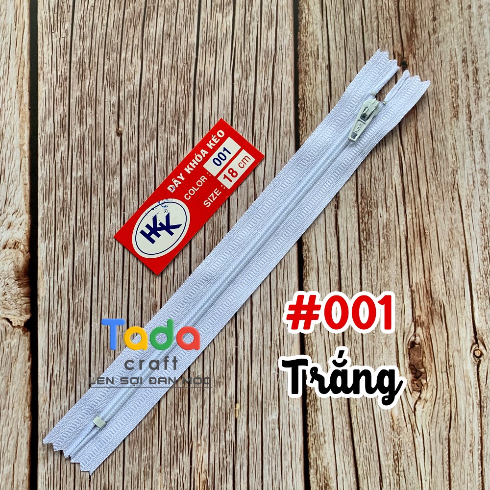 Dây Kéo HKK Dài 18cm Dùng Làm Dây Kéo Khóa Quần, Túi, Ví Handmade ...