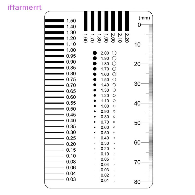 Iffarmerrt badge gauge stain card point gauge wire gauge film ruler ...