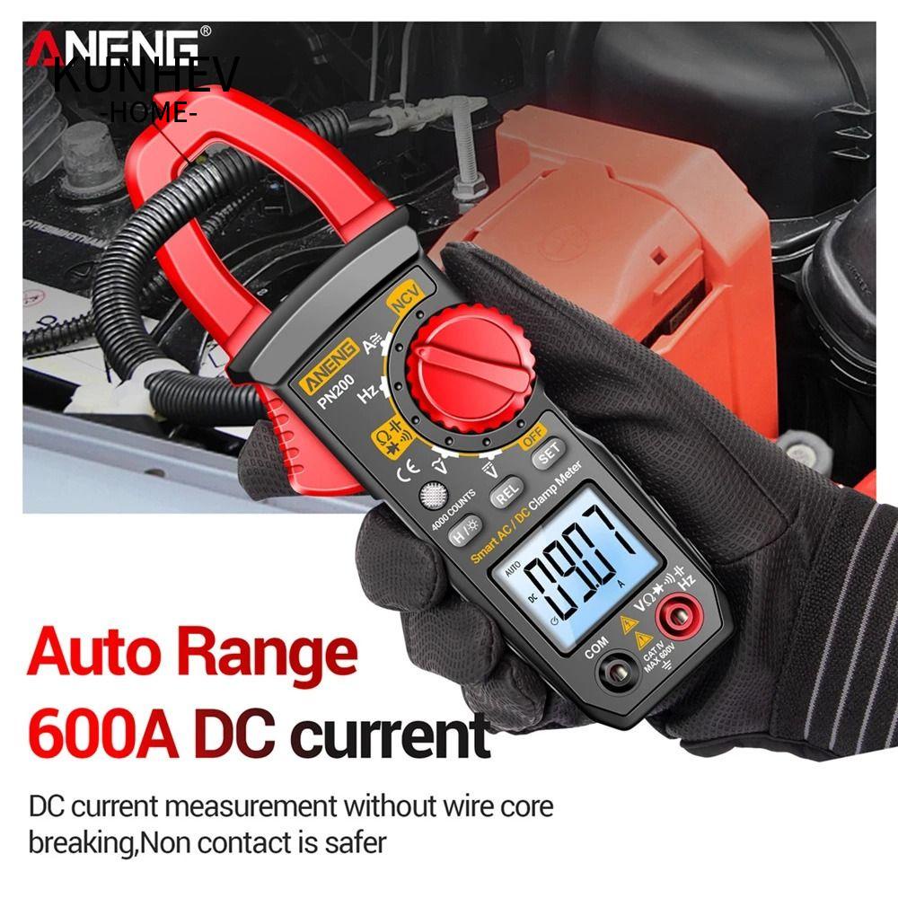 KUNHEV Đồng hồ kẹp kỹ thuật số aneng pn200 ampe kế máy đo điện áp true ...