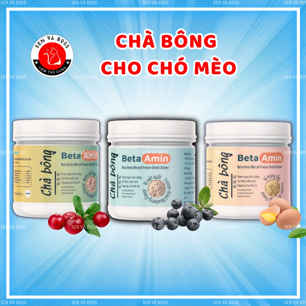 Thức ăn cho mèo Chà Bông Beta Amin ruốc gà giúp tăng đề kháng cho chó ...