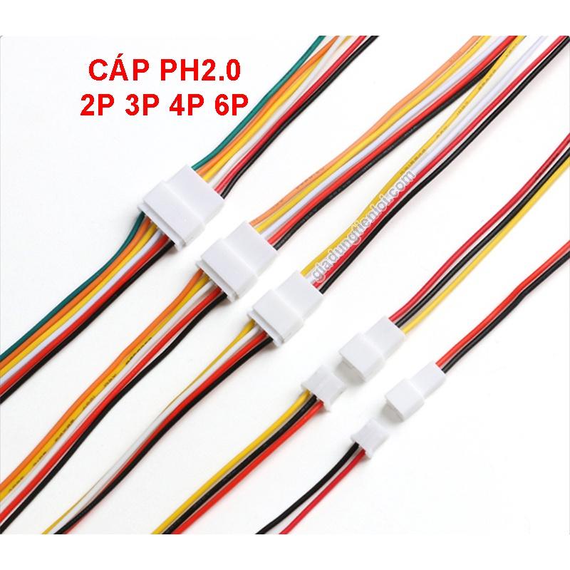 Cáp điện tử PH2.0 2P 3P - dây dài 20CM | Shopee Việt Nam
