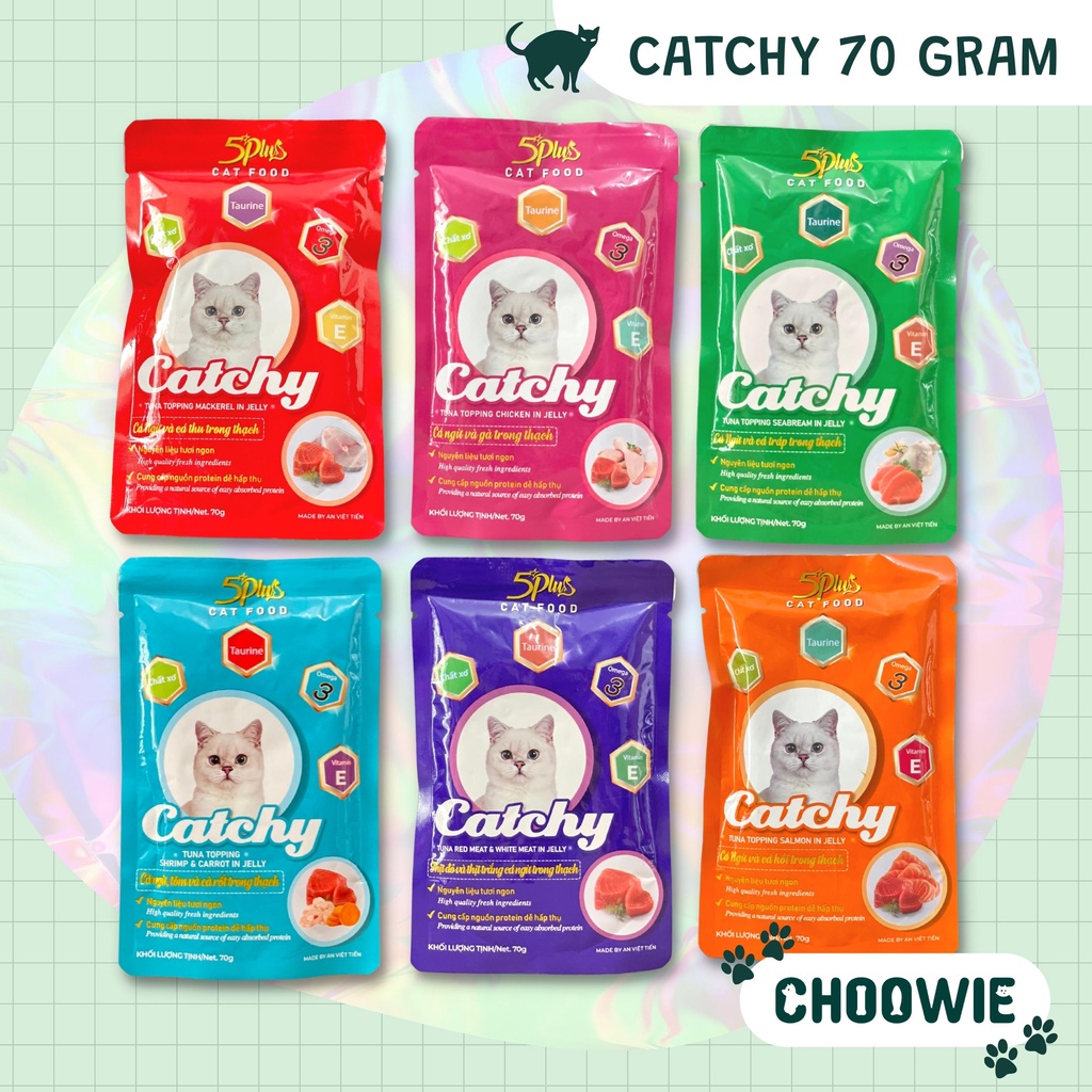 Pate mèo CATCHY 70 gr thơm ngon bổ dưỡng | Đồ ăn cho mèo | Shopee Việt Nam