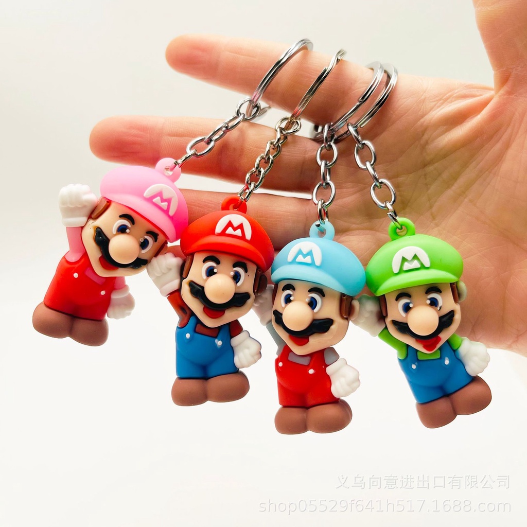 Móc Khóa Nhựa Mềm Hình Búp Bê mario Dễ Thương | Shopee Việt Nam