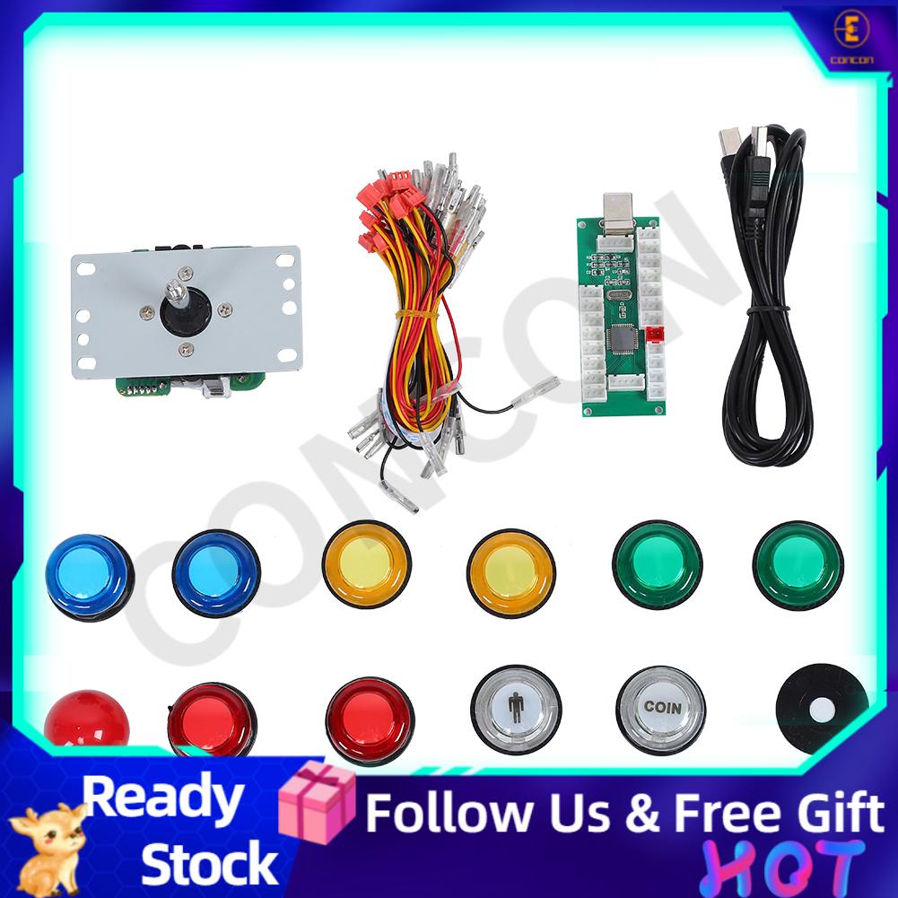 Concon DIY Arcade Game Joystick Set USB Control Panel For PS3/PC Gam ...