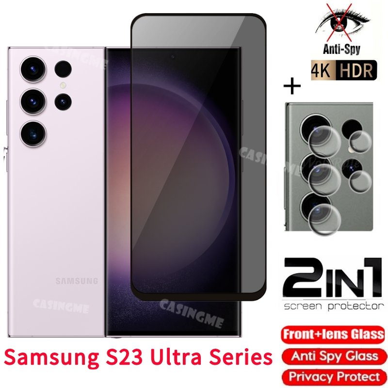 Kính Cường Lực Bảo Vệ Màn Hình Chống Nhìn Trộm Cho Samsung Galaxy S23Ultra 2023 S23 S22 S21 ...