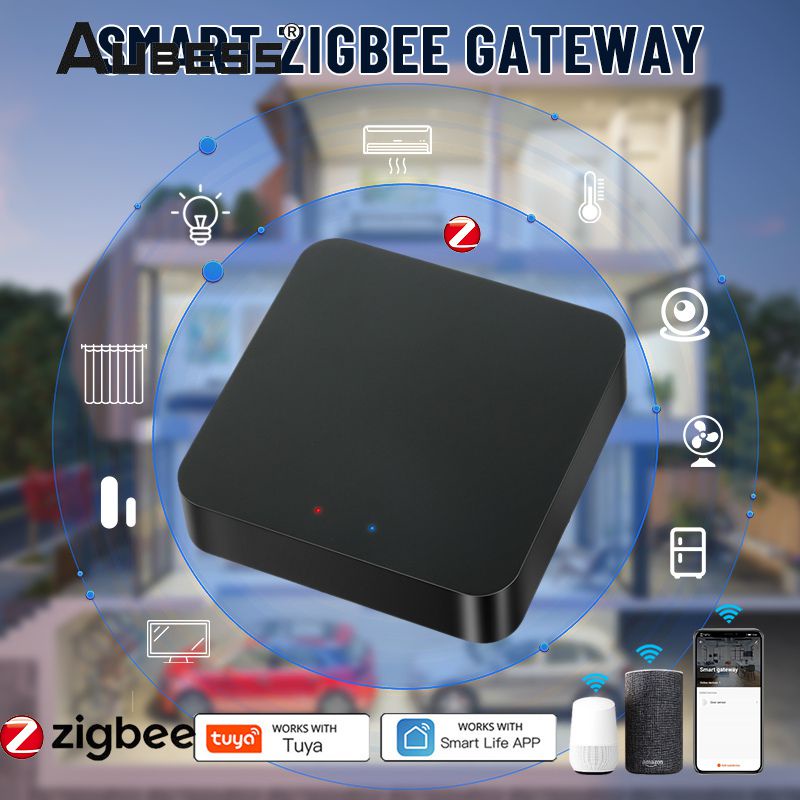 Tuya Zigbee Smart Home Zigbee Gateway Hub Điều khiển từ xa Thiết bị Zigbee thông qua ứng dụng ...