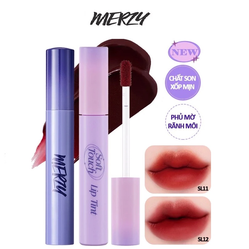 Son Kem Siêu Lì, Siêu Mịn Môi Merzy Soft Touch Lip Tint 3g | Shopee Việt Nam