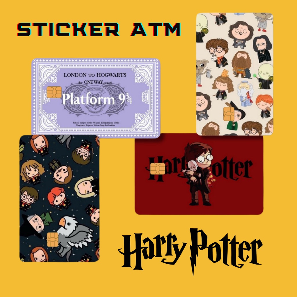 Sticker Dán Thẻ ATM Harry Potter - Miếng Dán ATM - Skin Card - Chất ...