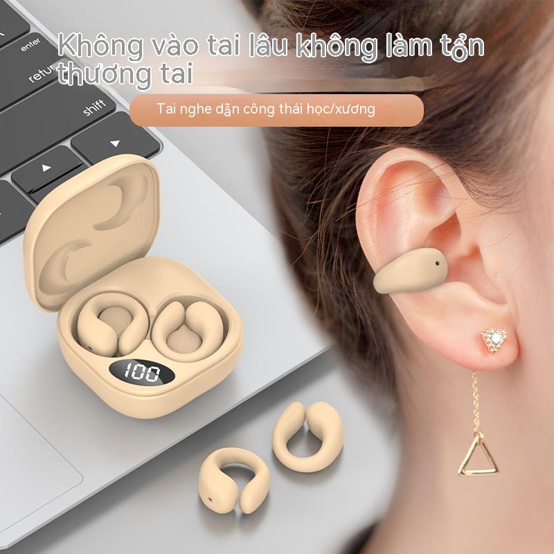 Tai Nghe Bluetooth Dẫn Truyền Xương Kẹp Tai Kiểu Mới Năm 2023 Của Phụ Nữ Kiểu Đeo Tai Không Dây ...