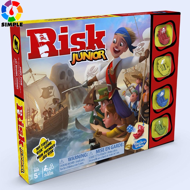 Risk Junior Game: Strategy Board Game, Classic Risk Game for Kids, Ages 5+ Pirate Theme Game ...
