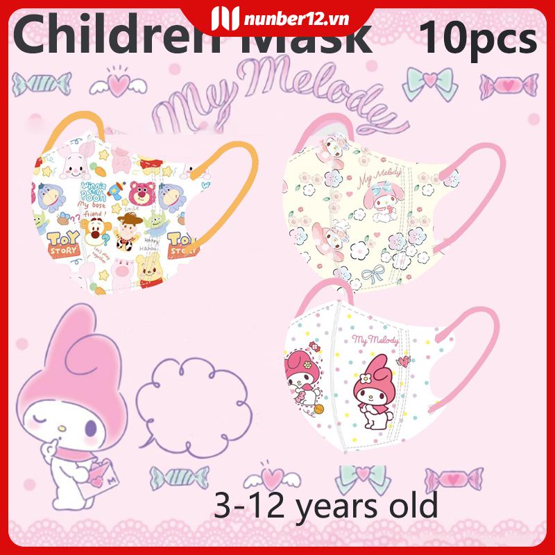 Melody Mask 3d Stereo Kids Baby Mask Chống Nắng Ba Lớp Hoạt Hình Thời ...