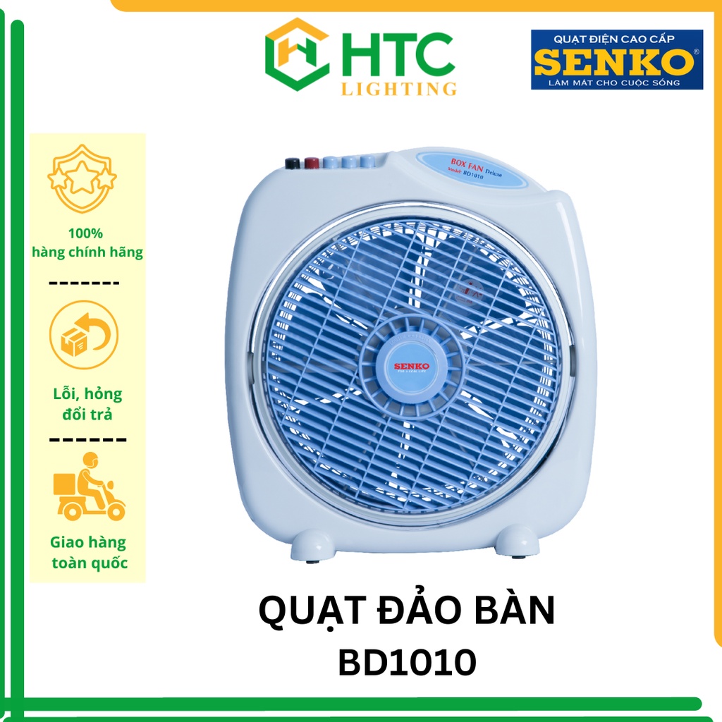 QUẠT ĐẢO BÀN (Quạt hộp vuông) SENKO BD1012, BD1010, BD1410 | Shopee ...