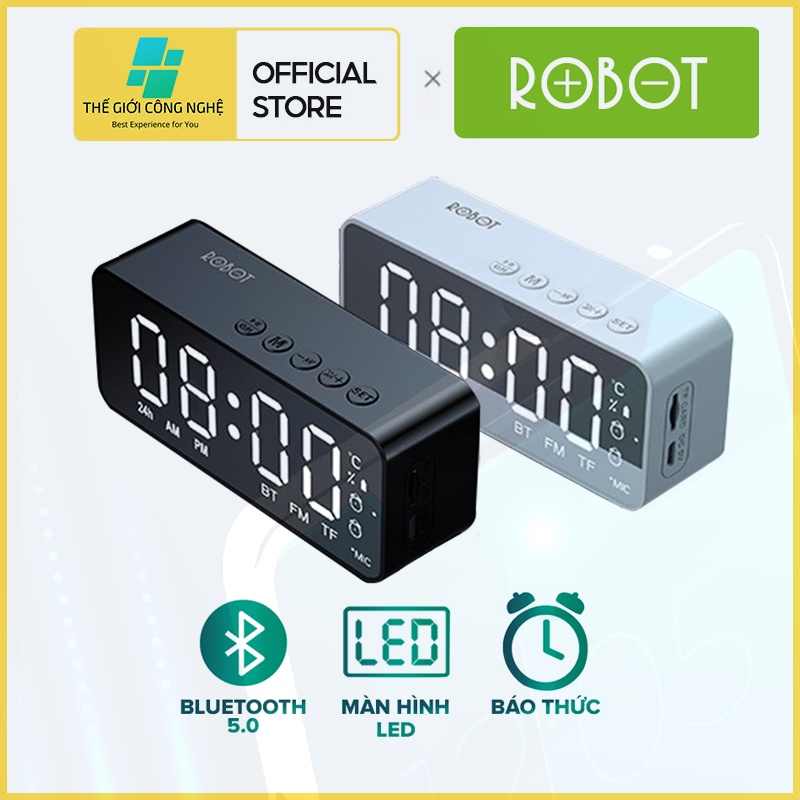 Loa bluetooth Robot RB150 mini công suất 3W màn hình led kiêm đồng hồ báo thức | Shopee Việt Nam