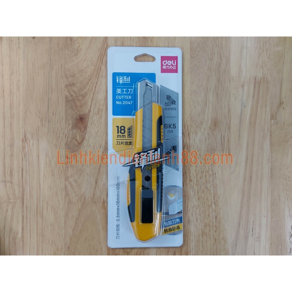 Dao rọc giấy SK5 18mm Deli mới chính hãng! | Shopee Việt Nam