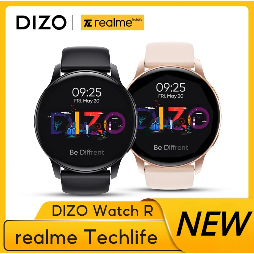Realme Techlife DIZO Watch R Talk Go Đồng hồ thông minh có chức năng gọi Bluetooth Thể thao Đồng ...