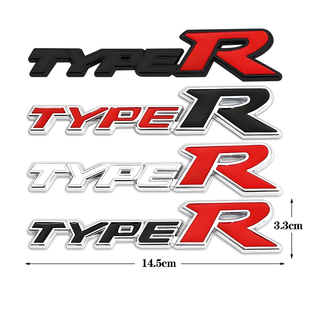 1 Miếng Dán Hợp Kim Kẽm 3D Hình Logo MUGEN Type R Trang Trí Thân Xe Hơi ...