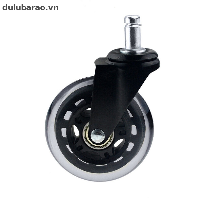DUL 1 cái ghế văn phòng Caster bánh xe 3 inch xoay cao su Caster bánh ...
