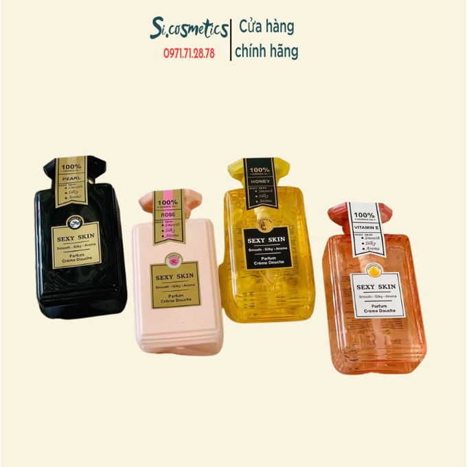 Sữa Tắm Pháp Dưỡng Ẩm Lưu Hương Nước Hoa Pháp Sexy Skin 600ml - Đủ Hương | Shopee Việt Nam