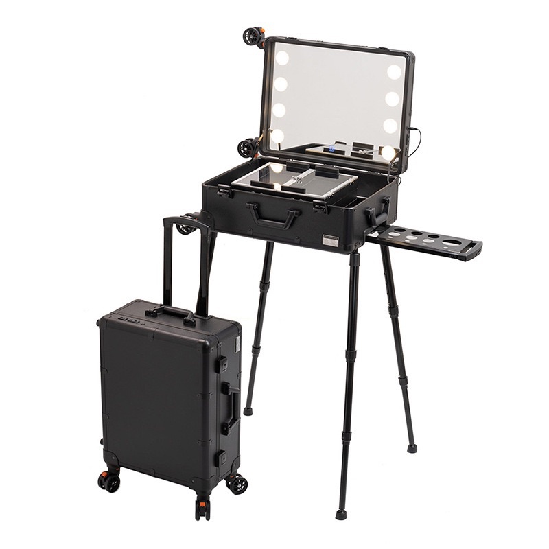 Thùng vali cốp vali kéo có đèn và 4 chân đựng đồ makeup sz to | Shopee ...