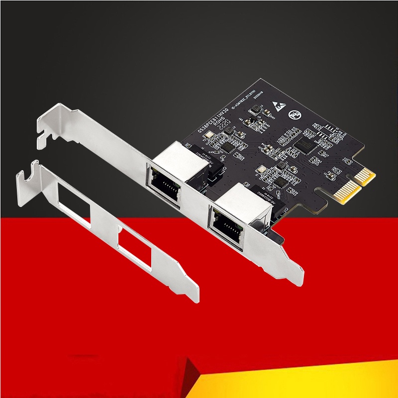 Thẻ Mạng pci express x1 Sang 2 Cổng rj45 gigabit Ether lan 10 ...